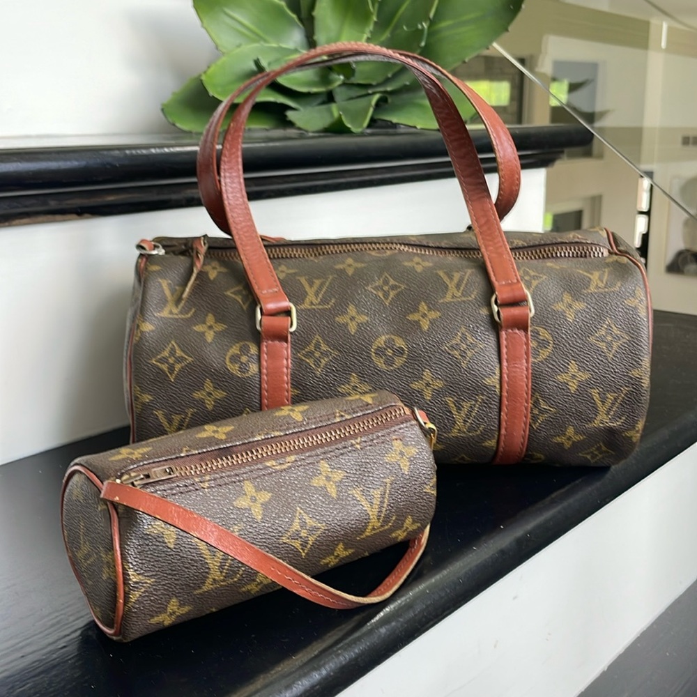 Louis Vuitton 1970's Vintage Papillon Handbag Set Of … - Gem
